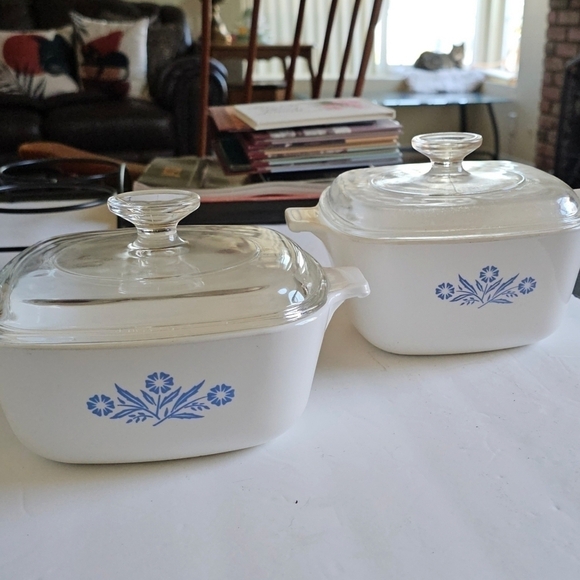 Corningware | Kitchen | Vintage Corningware Blue Cornflower Dishes Lot ...